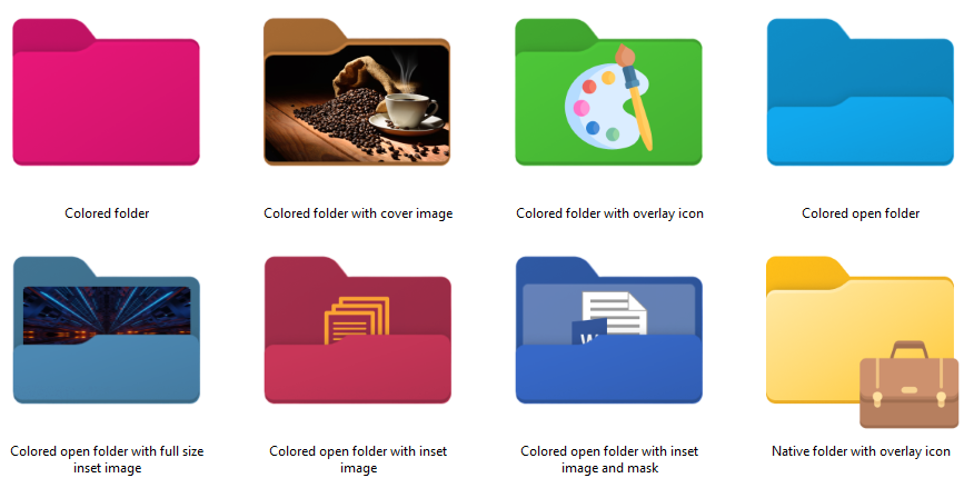 Screenshots – Windows 11 Folder Color Changer
